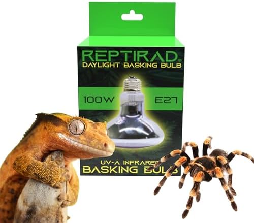 Retics & Reptiles REPTIRAD Daylight Basking Bulb for Pets, E27 100W UVA ...