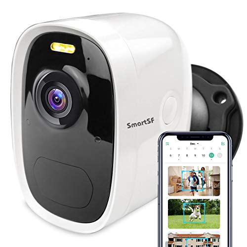 Wireless Outdoor Security Camera ,1080P Home Battery Powered Camera 2 ...