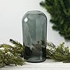 Amazon.com: Sullivans Smoked Glass Vase, Flower Vase for Modern Home ...
