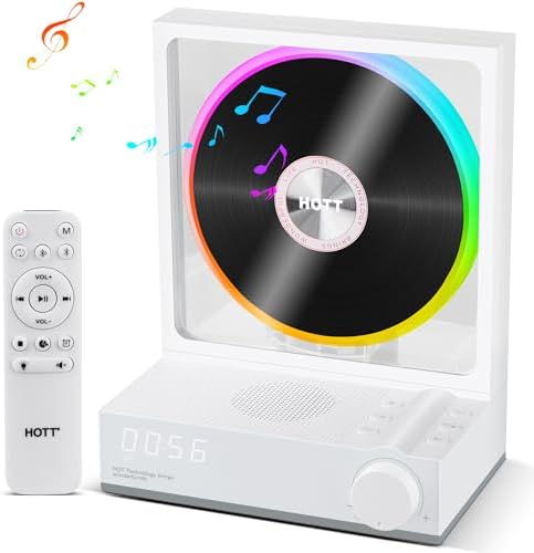Amazon.com: Desktop CD Player Bluetooth and Speakers CD Players,Small ...