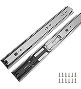 1 Pair 22 Inch Side/Rear Mount Soft Close Drawer Slides Full Extension ...