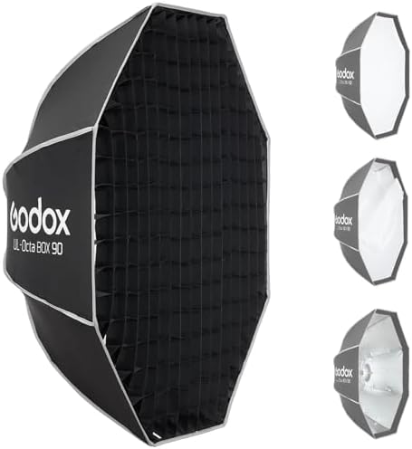 Amazon.com : Godox Octa-90 35" Octagonal Softbox with Bowens Mount ...