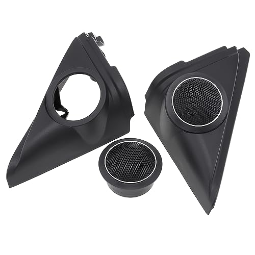 Snapklik.com : 2Pcs Car Front Door Trumpet Tweeter Speaker Cover, ABS ...