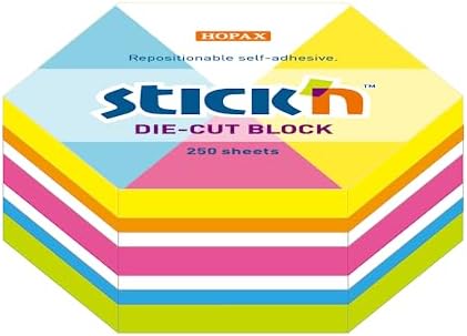 Hexagon Shaped Sticky Notes | 250 Sheets - Made of Paper - Assorted ...