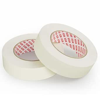 SWRT White Masking Tape 1 Inch x 55 Yards, 2 Rolls Painter’s Tape for ...