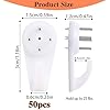 50 PCS Concrete/Cinder Block Wall Hooks - Traceless Picture Hangers for ...