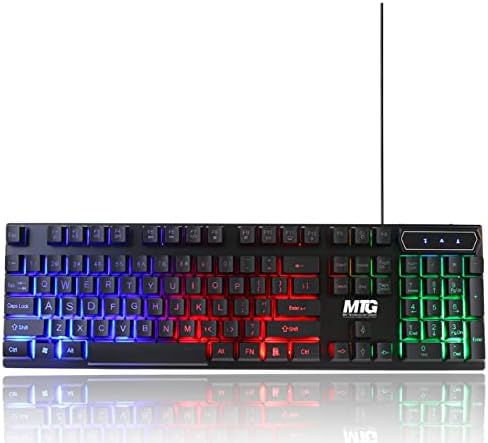 Amazon.com: MTG Gaming Wired Keyboard with RGB LED Backlit, 19 Anti ...