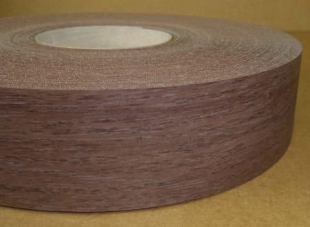 Pre Glued Iron on Melamine Dark Walnut Edging Tape 48mm Wide x 5 Metres ...