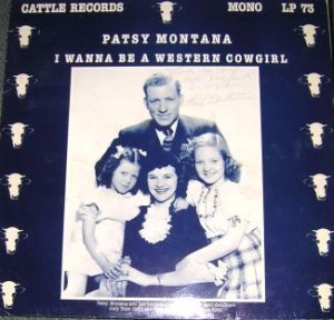 Amazon.com: PATSY MONTANA - i wanna be a western cowgirl CATTLE 73 (LP ...