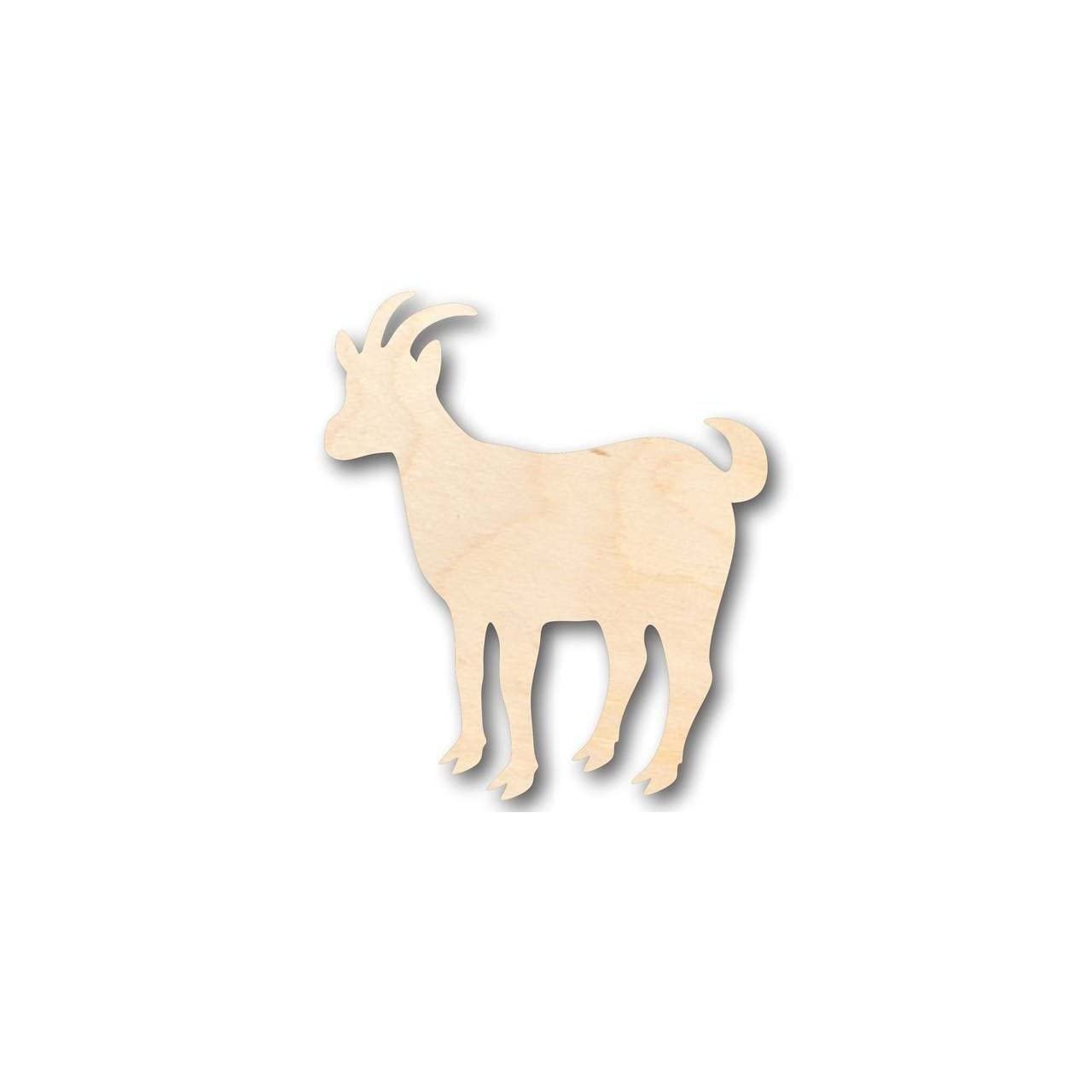 Amazon.com: Unfinished Wood Goat Shape - Farm Animal - Craft - up to 24 ...