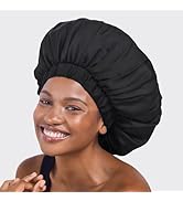 Amazon.com: Kitsch XL Satin Bonnet for Sleeping - Softer Than Silk Hair ...