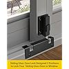 Glass Sliding Door Lock, Black Sliding Door Foot Lock, Sliding Patio ...