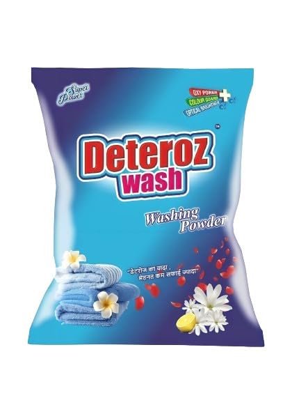 Deteroz wash Detergent Powder Detergent Powder 5 kg (Lemon and rose ...