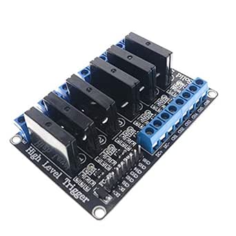 6 Channel 5V DC Relay Module Solid State High Level SSR AVR DSP for ...