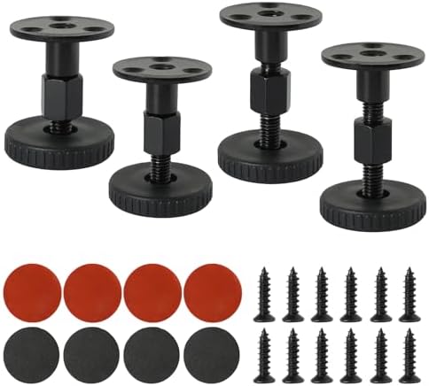 4 Sets Adjustable Headboard Stoppers, 33-40mm Adjustable Threaded Bed ...