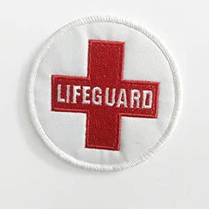 Patches Red Cross Medic LIFEGUARD Iron On Patch Embroidered Applique ...