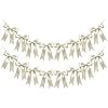 Amazon.com: 2 Strings of 16PCS Ivory White Bow Garland Banner ...