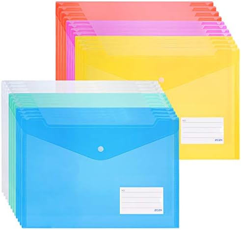 C-Line Write-On Poly File Jackets, Letter Size, Expands 1 Inch ...