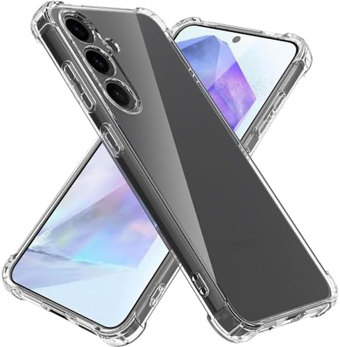 shemax Funda para Samsung Galaxy A55 5G Case Uso Rudo Bumper,Shock-Absorción TPU Transparente ...