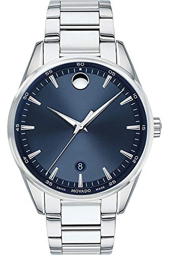 Movado Stratus Analog Blue Dial Men's Watch-607244 : Amazon.in: Fashion