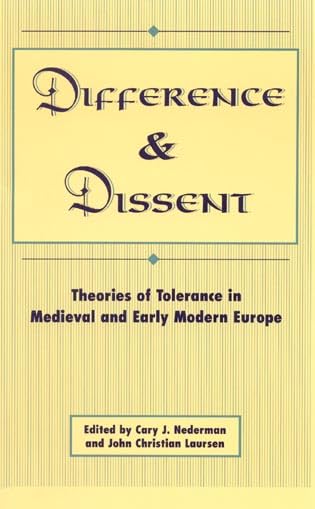Difference and Dissent: Nederman, Cary J., Laursen, John Christian ...