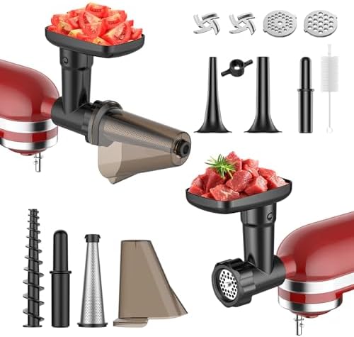 Amazon.com: GVODE Fruit and Vegetable Attachment Strainer Set with Meat ...