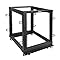 Amazon.com: Tecmojo 12U Open Frame Server Rack,4-Post Adjustable Depth Rolling Network Rack for ...