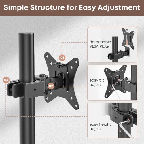 Snapklik.com : HumanTeck Single Monitor Desk Mount For 13-35 Inch ...