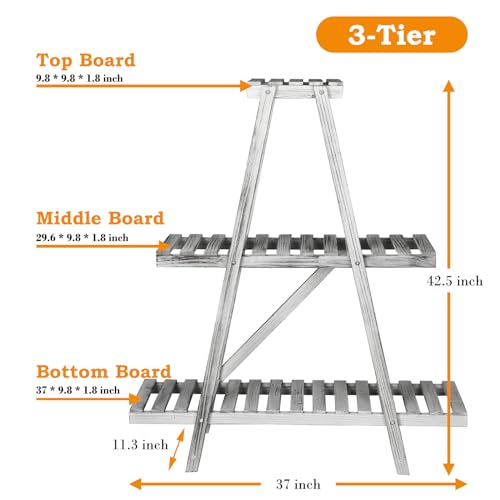Snapklik.com : Babion Plant Stand 3 Tier Flower Holder Indoor Outdoor ...