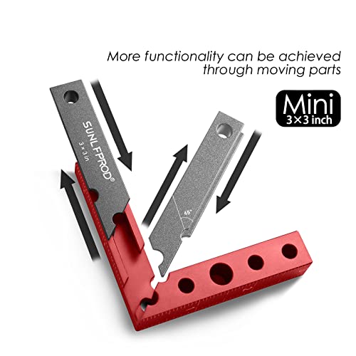 Snapklik.com : SUNLFPROD Mini Small Square Center Finder Woodworking 45- & 90-Degree Precision ...