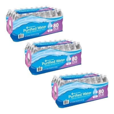 Amazon.com: Purified Water 8 oz. bottle, 80 pk -Small Bottles Of Water ...