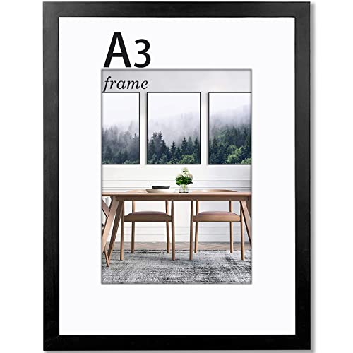 wyewye A3 Picture Frame, Frame for A3 Print, A3 Frame with Plexiglass ...