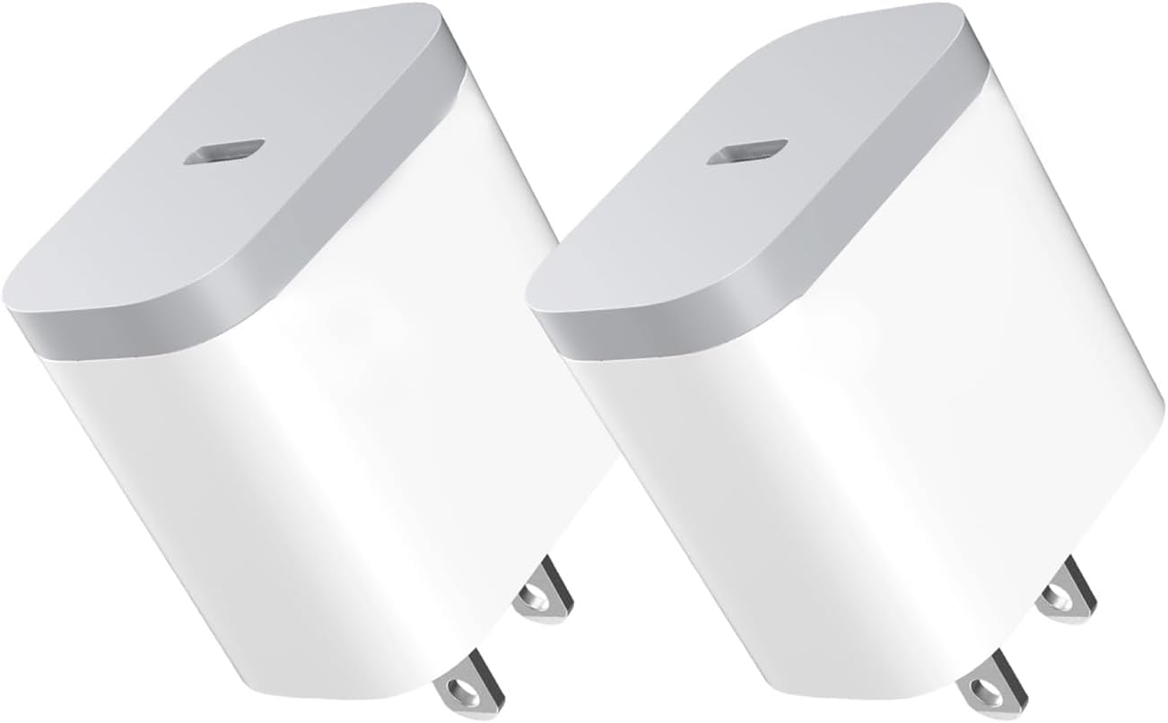 Amazon.com: 2 Pack USB C Charger Block, Fast Charging Wall Charger USBC ...