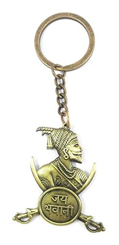 Key Era Jai Bhavani Chhatrapati Shivaji Maharaj Metal Keychain/Keyring ...