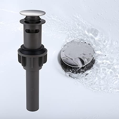 Bathroom Faucet Vessel Vanity Sink Pop Up Drain Stopper with Overflow ...