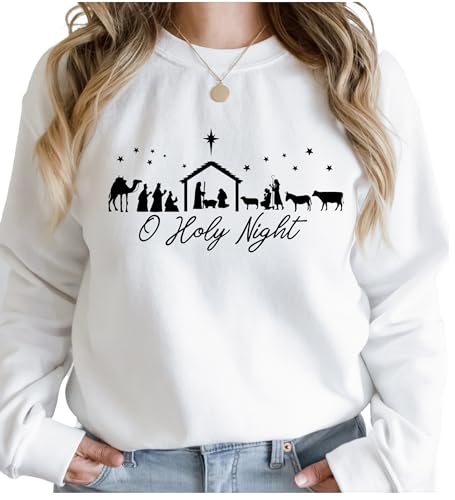Nativity Sweatshirt, Nativity Scene, Christmas Jumper, Christmas ...