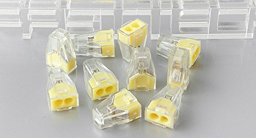 Push Type Wire Terminal Connector (10-Pack) - Push Type, Yellow, 10 ...