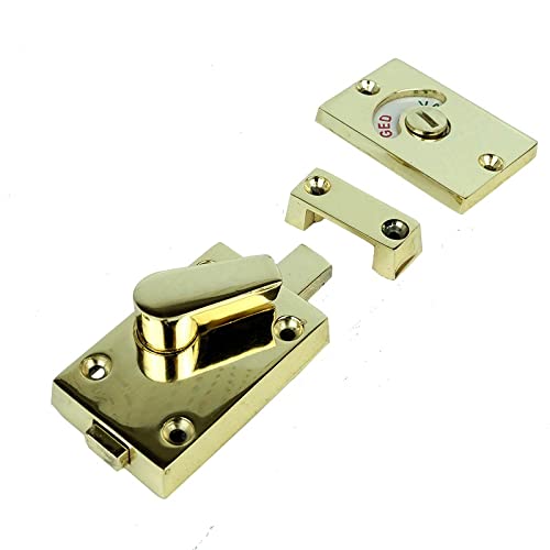 TERF® Heavy Duty Polished Brass Indicator Catch Latch Lock Bolt 60mm ...