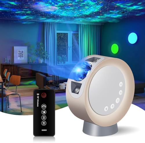Galaxy Projection,LED Star Projector Nebula Rotatable Lamp with Time ...