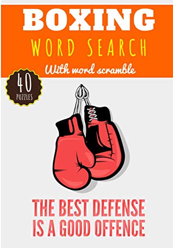 Boxing Word Search: Challenging Puzzle Brain book For Adults, Kids ...