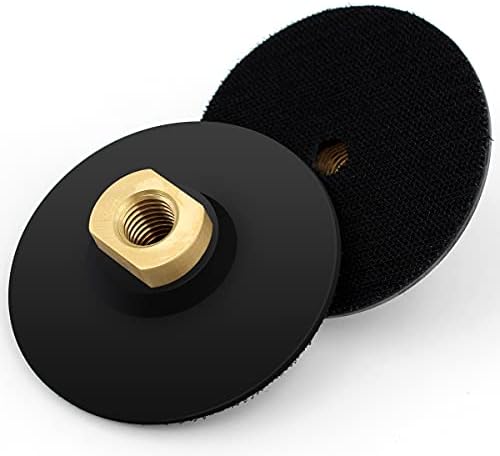 4inch 2Pcs Rubber Backer Pad for Angle Grinder - Extra Flexible Hook ...