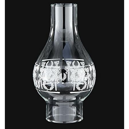 Amazon.com: B&P Lamp Glass Hooded Chimney for Oil and Kerosene Lamps, 3 ...