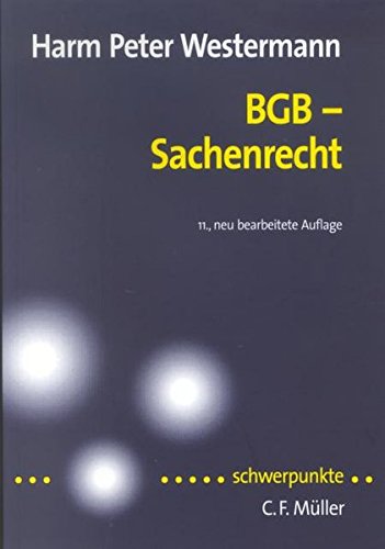 Amazon.com: BGB - Sachenrecht.: 9783811473256: Westermann, Harm Peter ...