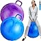 Amazon.com: Lewtemi 2 Pcs 31 Inch Big Bouncing Ball with Handle Jumping ...