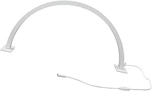 LED Table Lamp, Half Moon Desktop LED Light White 25W 22in 100‑240V ...