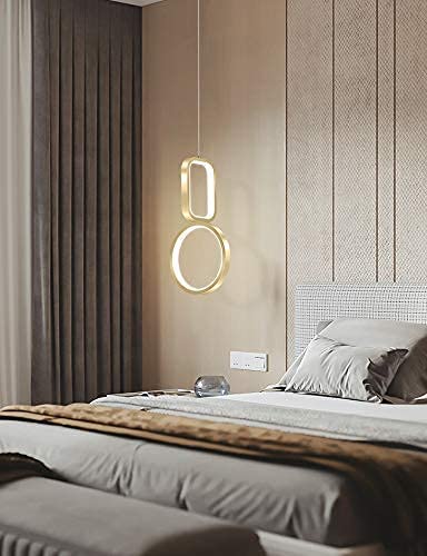 Buy CITRA led Light Gold Pendant Bedside Ceiling Light - Gold (Double ...