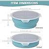 Amazon.com: Collapsible Batter Bowl with Lid, No Mess Muticolor Breader ...