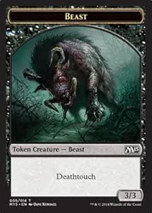 Amazon.com: Magic The Gathering - Beast Token (005/014) (005/014 ...