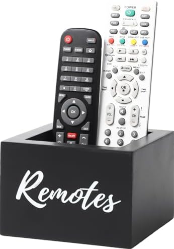 Amazon.com: COOLEX Remote Control Holder, Acacia Wooden Tv Remote ...
