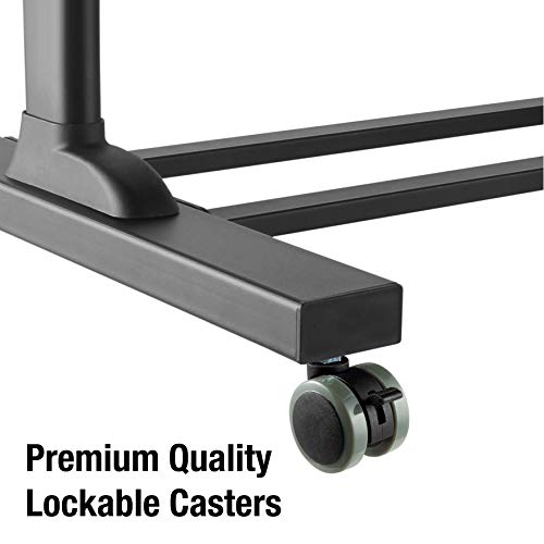 Snapklik.com : TechOrbits Mobile Standing Desk Rolling Workstation Cart